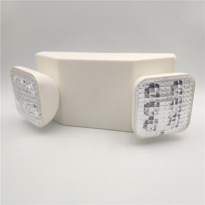 China Long Lasting Automatic Wall Mounted OEM Fire Safety Twin Head Self Test Contained LED Exit Emergency Light with Battery for sale