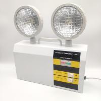 China Two Spot Twin Head Lamps Iron Steel Wall Mounted LED Fire Safety Exit Evacuation Corridor Emergency Light for Industry Use for sale