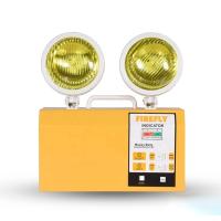 China Wall Mounted Two Head Twin Spot Non-continuous or Continuous Indoor LED Rechargeable Emergency Exit Light for sale