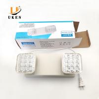 China Hot Selling 3 Hours Lsating Double Head Wall Mounted Fire Emergency Lamp LED Two Heads Twin Spot Emergency Light for sale