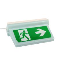 China Fire Safety IP65 PC Plastic Double Sides Automatic Emergency Light Box Running Man LED Evacuation Exit Sign with Battery for sale