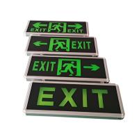China Outdoor Wall Mounted Hanging Left Right Arrow Pictorgram LED Emergency Light Exit Sign for sale
