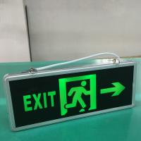 China Outdoor Wall Mounted Hanging Left Right Arrow Pictorgram LED Emergency Light Exit Sign for sale