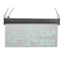 China Clear LED Emergency Exit Indicator Sign  Modern Arabic Language Exit Emergency Light for sale