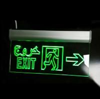 China Clear LED Emergency Exit Indicator Sign  Modern Arabic Language Exit Emergency Light for sale