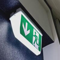 China SAA As2293 Hospital Steel Staircase Two Side LED Reminder Luminaire Indicator Signage Fire Safety Emergency Light Exit Sign for sale