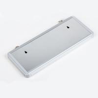 China Aluminum Frame Rechargeable Automatic Glass Panel Pictogram Double Sided Evacuation Signal LED Emergency Light Box Exit Sign for sale