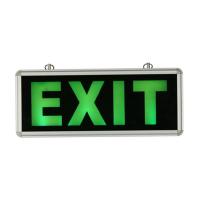 China ES-02 220V English and Arabic Language LED Plastic Exit Signal Sign Lamp Indicator Emergency Light with Arrow Direction for sale