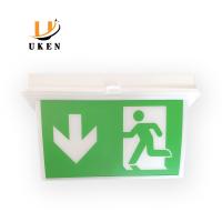 China Running Man Emergency Exit Light LED Plastic Fire Safety Exit Lamp Ceiling Mounted for sale