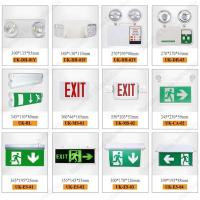 China LED Emergency Exit Box Light Automatic Waterproof Ceiling Recessed Double Side Sign for sale
