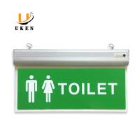 China Washroom Arrow Emergency LED Exit Sign Green Running Man Acrylic Plastic Board for sale