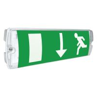 China Plastic Rectangular Emergency Exit Box Light Wall Mounted LED Bulkhead Light for sale