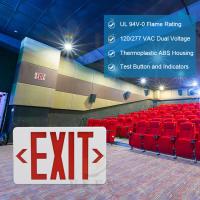 China LED Emergency Fire Exit Light Red Green Letter Sign With Ni-Cd Battery for sale