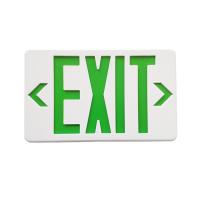 China Safety Fire Exit Light Battery Powered Operated LED Emergency Light Exit Sign for sale