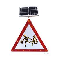 China Safety Solar Traffic Sign Warning Road Arrow Stop Reflective Flashing LED Sign for sale
