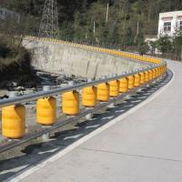 China Safety Traffic Road Barrier EVA Buckets Rolling Anti Crash Guardrail Road Roller Barrier for sale