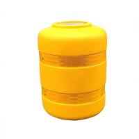 China Safety Traffic Road Barrier EVA Buckets Rolling Anti Crash Guardrail Road Roller Barrier for sale
