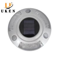 China IP68 Decks Docks Lighting Exterior Metal Shell Solar Road Stud Light 3 Colors Led Warning Marine Boat Navigation Lights for sale