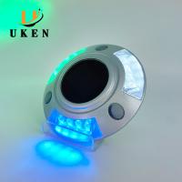 China IP68 Decks Docks Lighting Exterior Metal Shell Solar Road Stud Light 3 Colors Led Warning Marine Boat Navigation Lights for sale