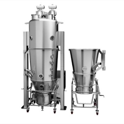 China SUS304 / SUS316L Material Fluid Bed Granulator with 1.5kg to 1000kg Capacity and 20-100mesh Granule Size for sale