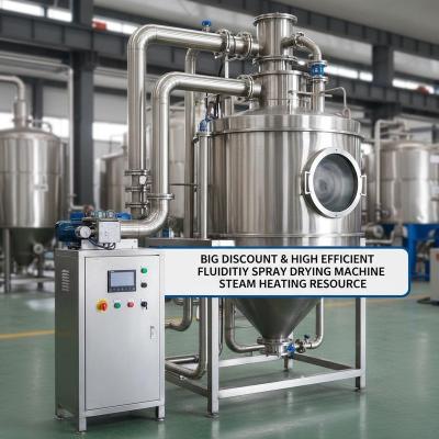 China In Big Discount and High Efficient Fluidity Spray Drying Machine Steam Heating Resource for sale