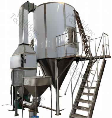 China Environmental Friendly and Food Level 25kg/h Spray Dryer Machine with 70% Drying Efficiency for sale