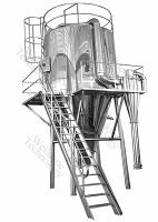 China Environmental Friendly and Food Level LPG High Speed Centrifugal Spray Dryer for Fatty Milk Powder for sale