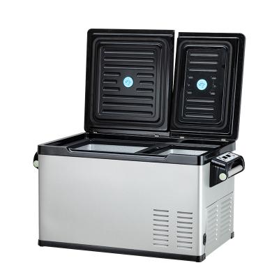 China Dual Temperature DC Compressor 30Litres Truck Fridge Freezer for sale