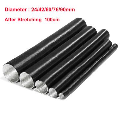 China 60mm 76mm 90mm Flexible Warm Air Duct Intake Outlet Exhaust Stretch Corrugated Hose Pipe For Webasto Eberspacher for sale