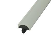 China Co-Extruded D Shape Rubber Sealing strips Wooden Door Seal Strip Weatherstrip White Color for sale