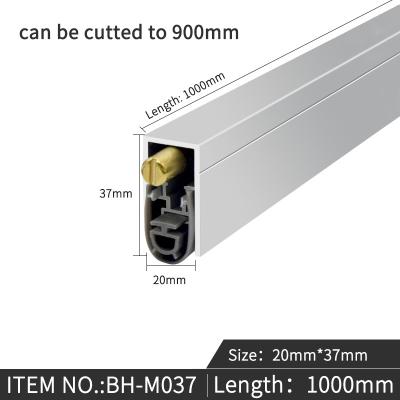 China Automatic Door Bottom Seals Acoustic Seals Fully Cover Silicone Rubber Strips Noice Reduced for sale