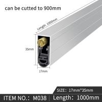 China Automatic Drop Down Bottom Seals for Wooden Door Fully Cover Silicone Rubber Strips for sale