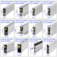 China Automatic Drop Down Bottom Seals for Wooden Door Fully Cover Silicone Rubber Strips for sale