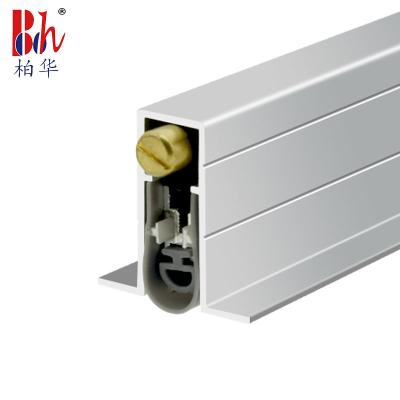 China T Shape Automatic Door Bottom Seals for Metal Door Noice Reduction Drop Down Rubber Strips for sale