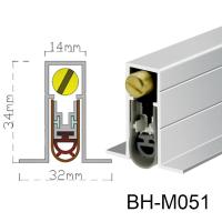 China T Shape Automatic Door Bottom Seals for Metal Door Noice Reduction Drop Down Rubber Strips for sale