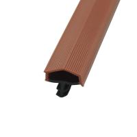China Red Brown Color Wooden Door Seal Strips TPE Weatherstripings Door Sealing Strips 12*5mm for sale
