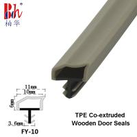 China High Resilience Wooden Door Seal Strips Door Weatherstripings Gray Oak Color 10*6mm for sale