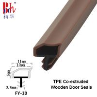 China Special Shaped Co-Extrusion Weatherstripings Sealing Strips Brown Color 10*6mm for sale