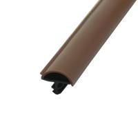 China Dustproof Apartment Wooden Door Seal Strip Brown Color 12*5mm for sale