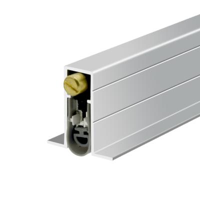 China Sleek Silver Color Concealed Door Bottom Seal Adjust Height for sale