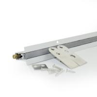 China Sleek Silver Color Concealed Door Bottom Seal Adjust Height for sale
