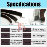 China OEM Self Adhesive Weather Stripping Wool Pile Weatherstripping For Windows for sale