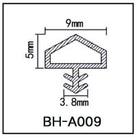 China Slot Type Wooden Door Seal Strip Anti-Collision PVC Rubber Sealing Strips For Wooden Door and Window for sale
