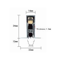 China Dust Prevention Automatic Door Bottom Seals Concealed / Non Visible With Side Edge for sale