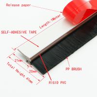 China Self Adhesive Door Bottom Seal Strip Flexible Brush Type Door Sweep for sale