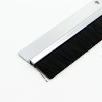 China 1000mm Aluminium Door Bottom Brush Strip Silver Door Sweep for sale