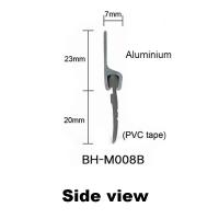 China Screw Fixed 43mm Height Door Bottom Seal Strip With PVC Rubber for sale