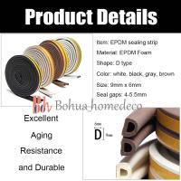 China Multifunction EPDM Rubber Seals Self Adhesive Foam Weatherstrips Draught Excluder for sale