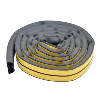 China Big D Shape EPDM Rubber Seals Self Adhesive Anti Collision 14*12mm for sale