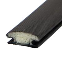China PU Foam Sliding Wardrobe Door Seals Strips Anti Collision With 13mm Base Width for sale